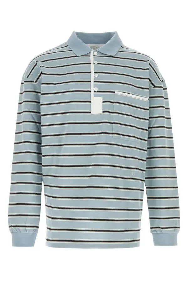 Bottega Veneta Embroidered Piquet Polo Shirt