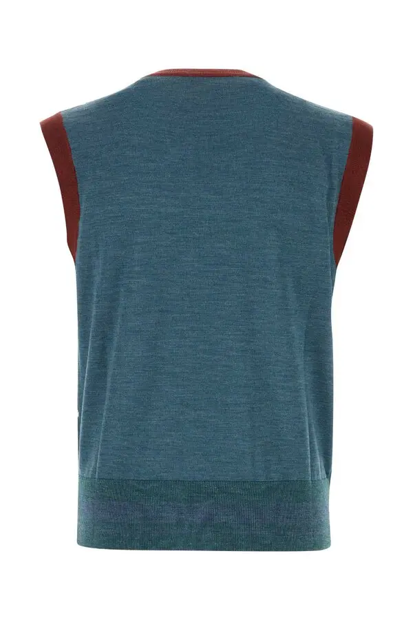 VIVIENNE WESTWOOD Embroidered Wool Blend Argyle Vest