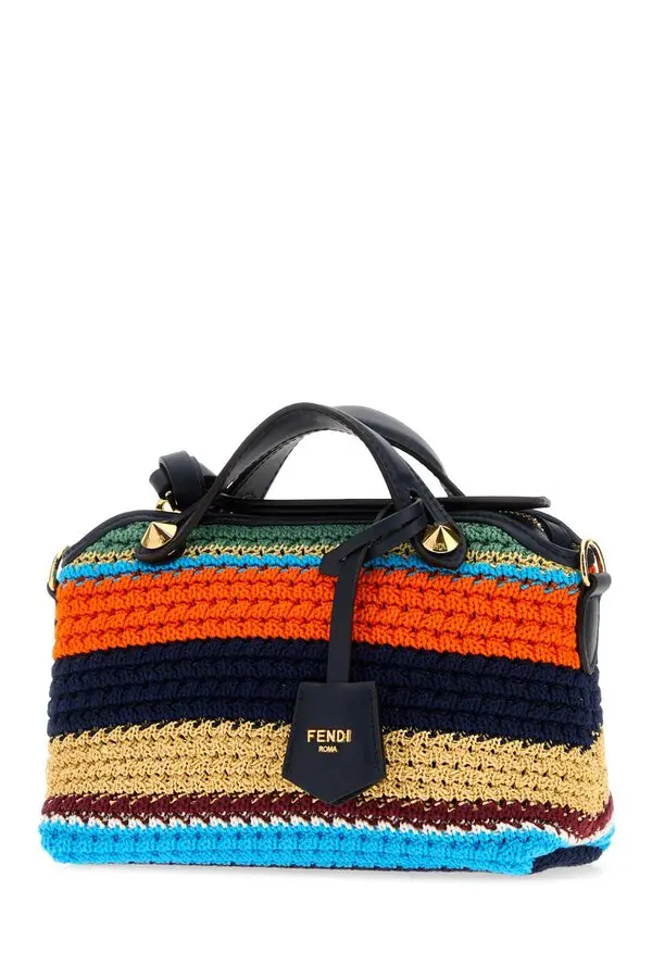 Fendi Embroidered Crochet Mini The Way Soft Handbag