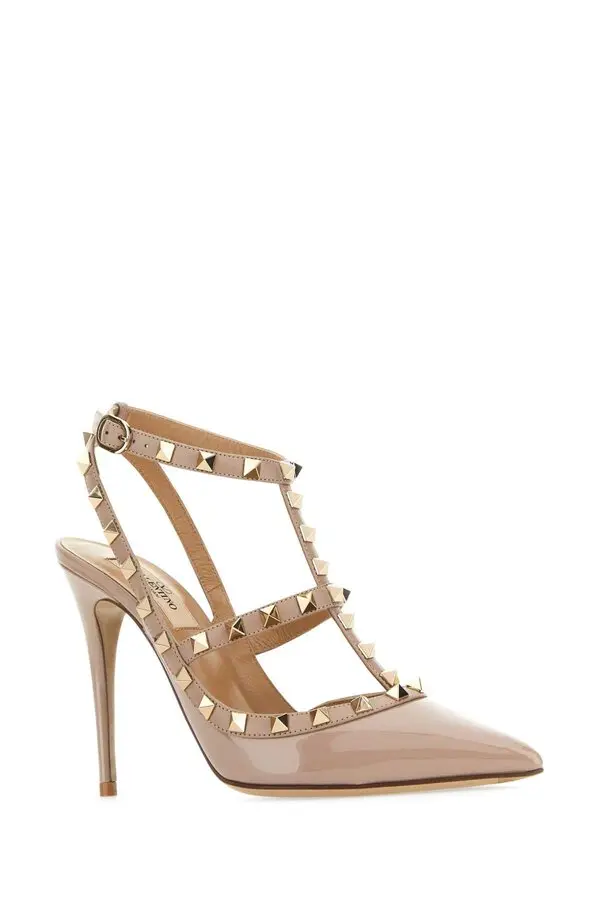 Valentino Garavani Light Leather Rockstud Pumps - Pink