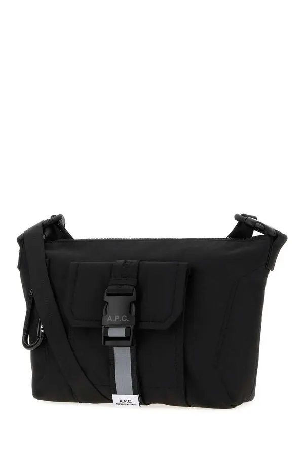A.p.c. Canvas Trek Crossbody Bag - Black