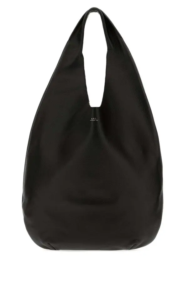 A.p.c. Leather Le Neige Shoulder Bag - Black