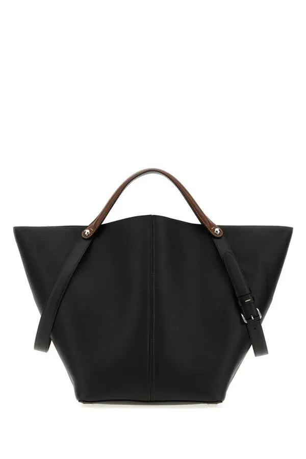 MAISON MARGIELA Leather Shopper Bag - Black