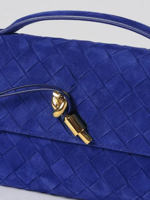 Bottega Veneta Royal Blue Suede Clutch