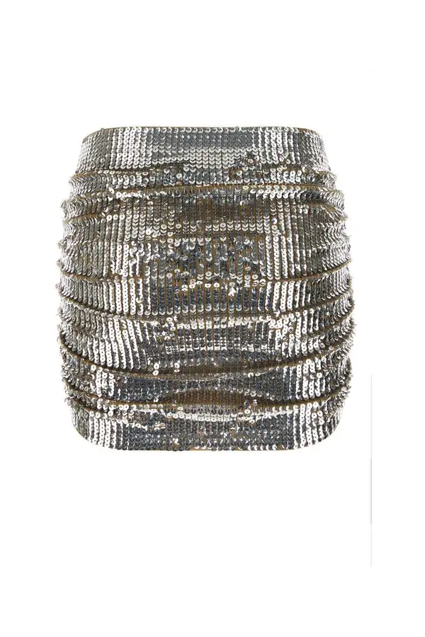 Dsquared2 Embellished Wool Mini Skirt