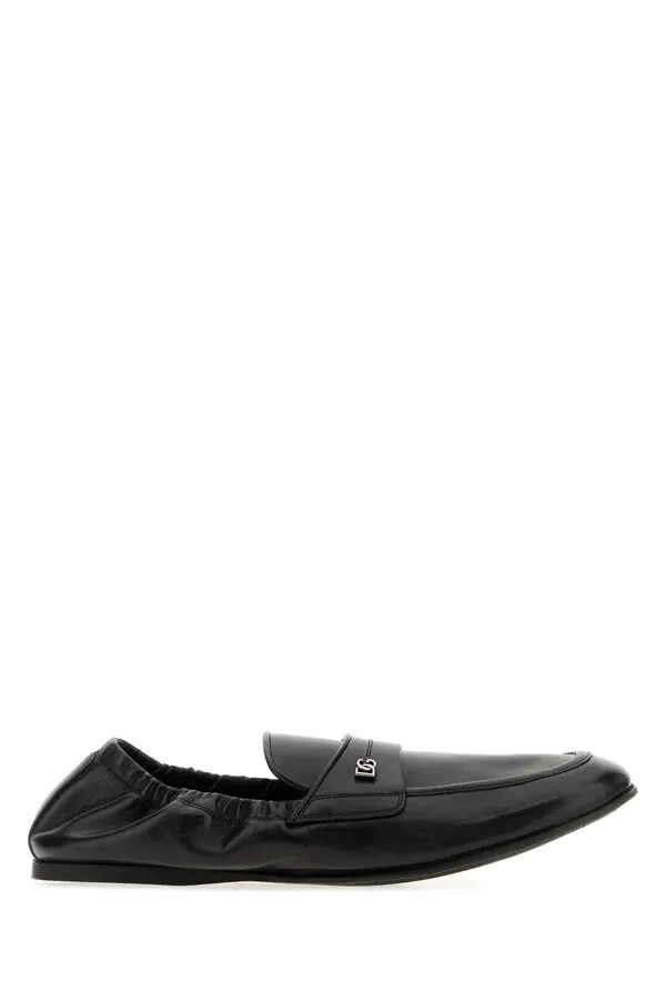 Dolce & Gabbana Leather Loafers - Black