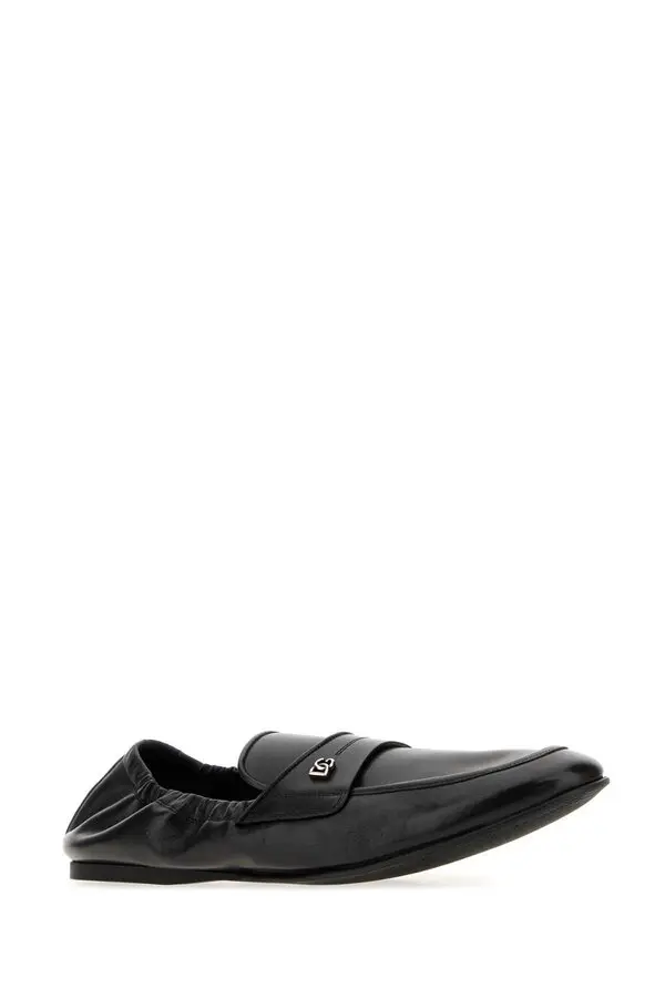 Dolce & Gabbana Leather Loafers - Black