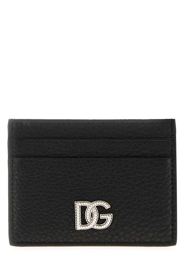 Dolce & Gabbana Leather Card Holder - Black