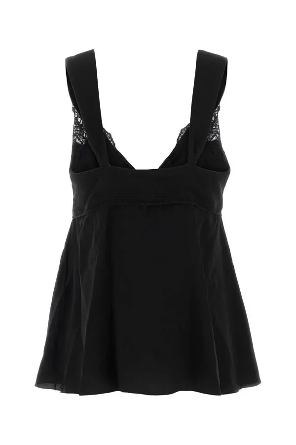 Chloé Crepe Draped Top