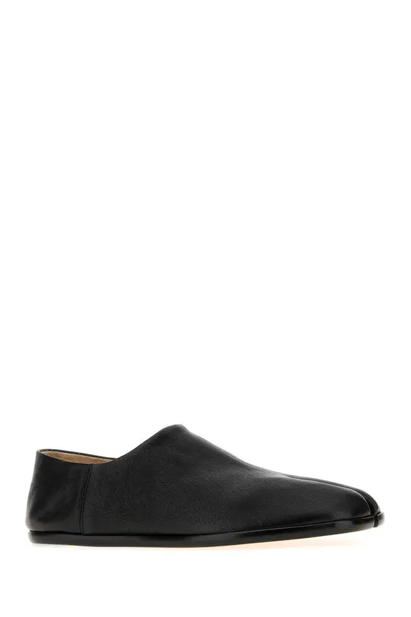 MAISON MARGIELA Leather Tabi Loafers - Black