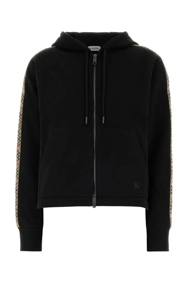 Burberry Cotton Sweatshirt With Icon Stripe Detail
