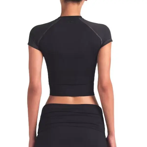 Nike X Skims Matte Shine Mix Short-sleeve Crop Top