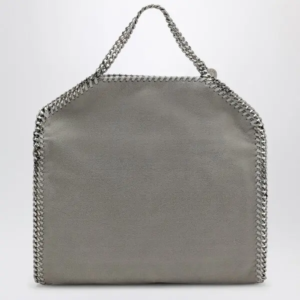 Stella McCartney Light Grey Falabella Fold Over Tote Bag