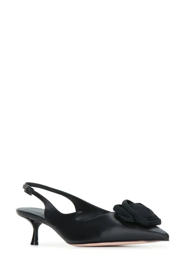 ROGER VIVIER I Love Vivier Roses Sling Back 45 - Multicolor