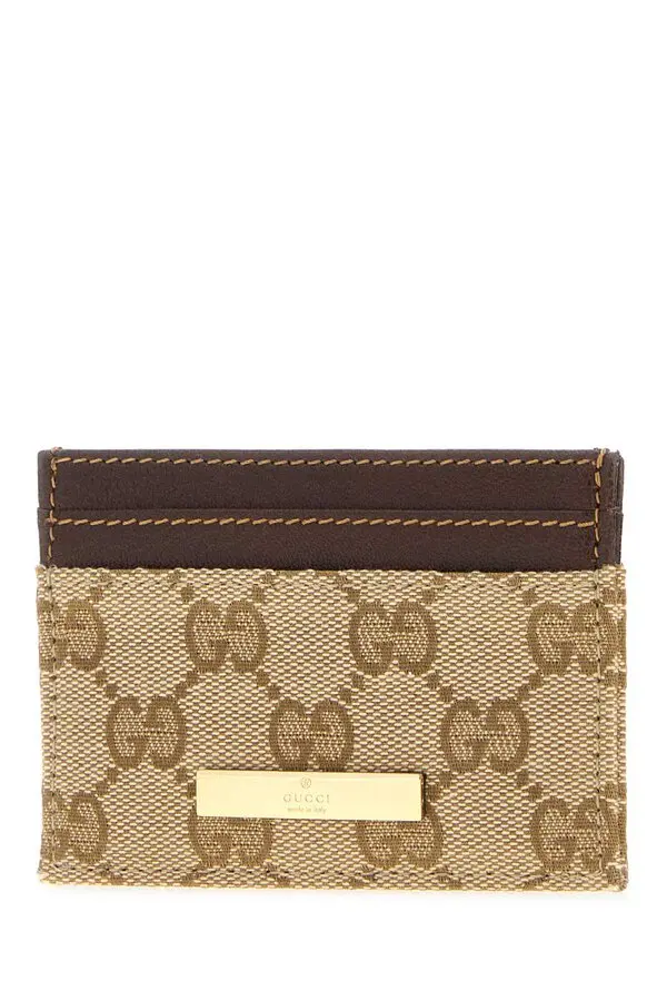 Gucci Gg Fabric Card Holder