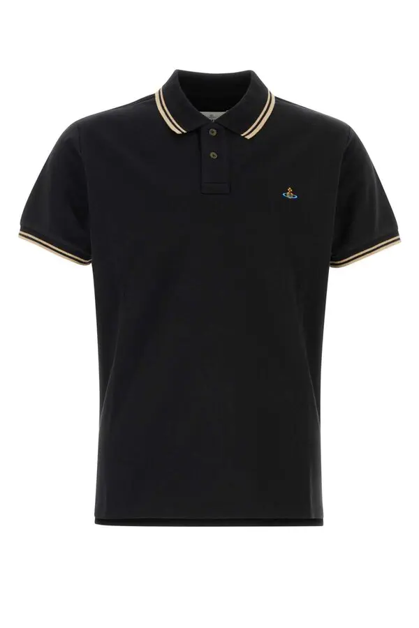 VIVIENNE WESTWOOD Piquet Classic Polo Shirt - Black