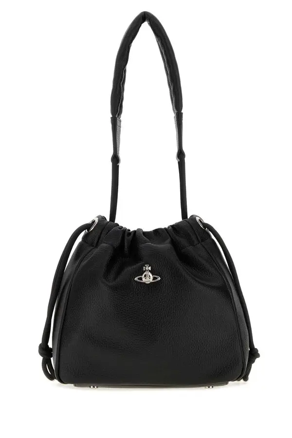VIVIENNE WESTWOOD Synthetic Leather Hilary Bucket Bag - Black