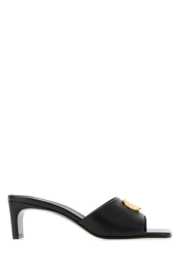 Gucci Nappa Leather Mules - Black