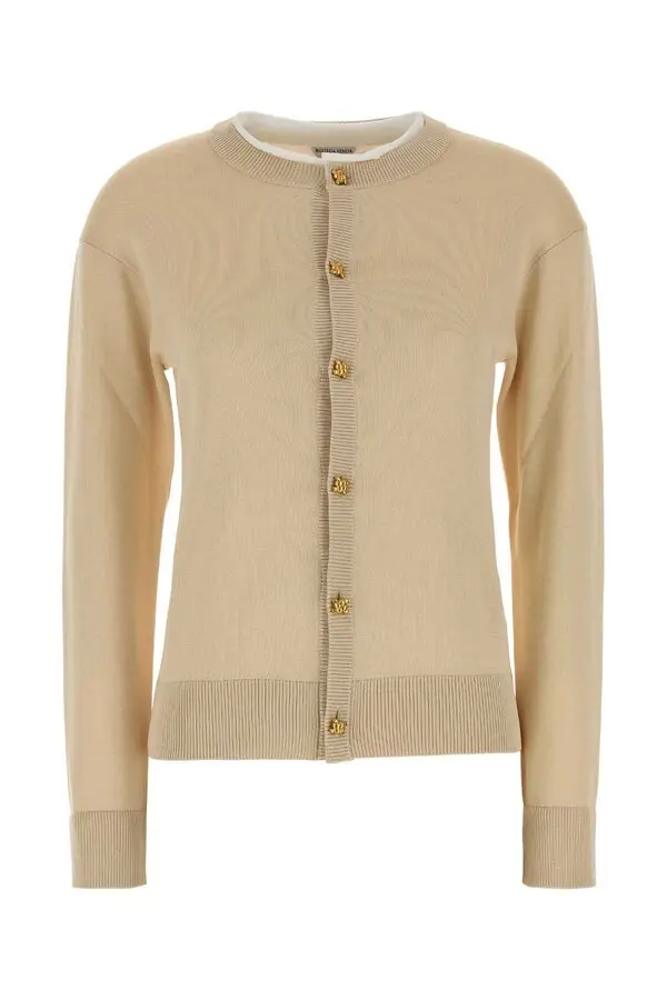 Bottega Veneta Sand Knit Cardigan - Brown