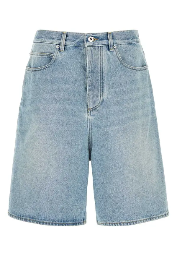 Bottega Veneta Light- Denim Bermuda Shorts