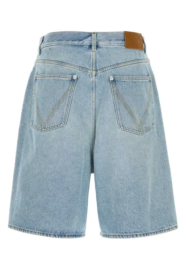 Bottega Veneta Light- Denim Bermuda Shorts