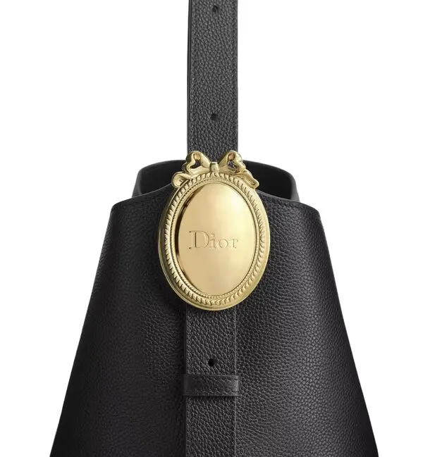 Dior Medium Medaillon Bucket Bag - Black