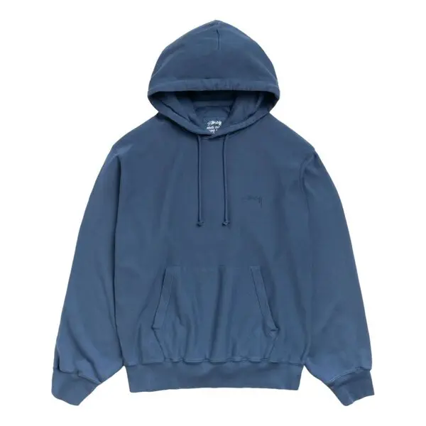 StÜssy Lightweight Terry Hoodie - Blue