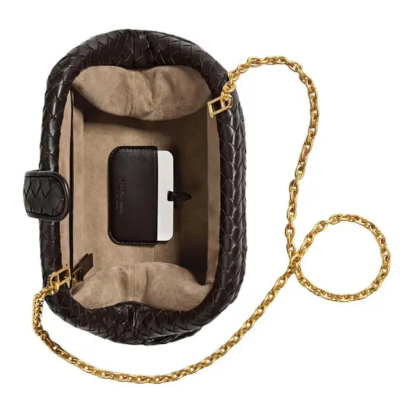 Bottega Veneta Small Lauren 1980 Clutch - Espresso