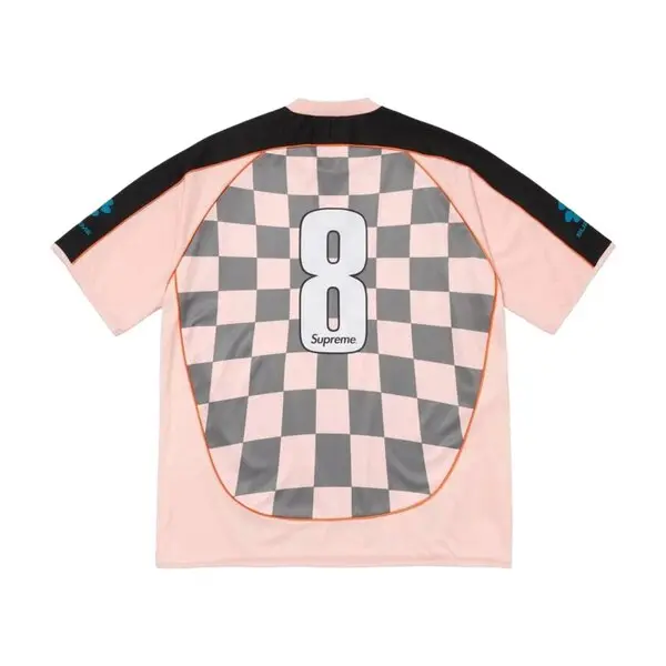 Supreme Ss26 Checkerboard Soccer Jersey - Pink