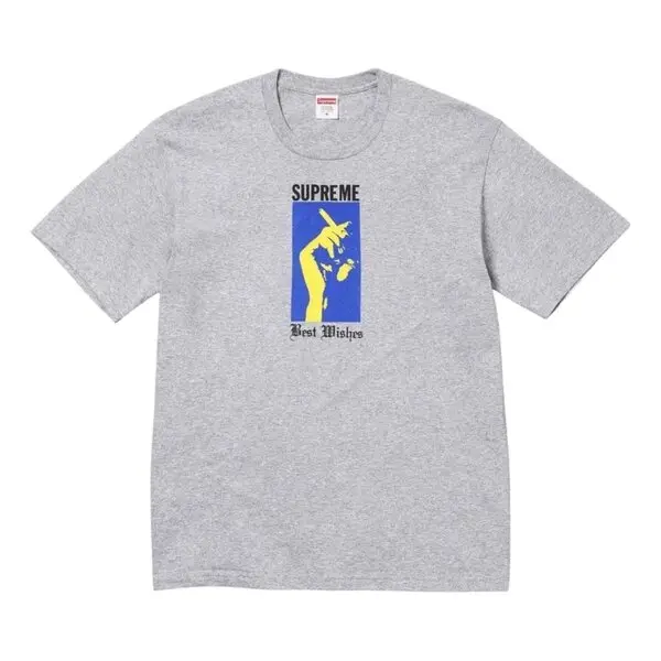 Supreme Ss26 Wish T-shirt - Heather Grey