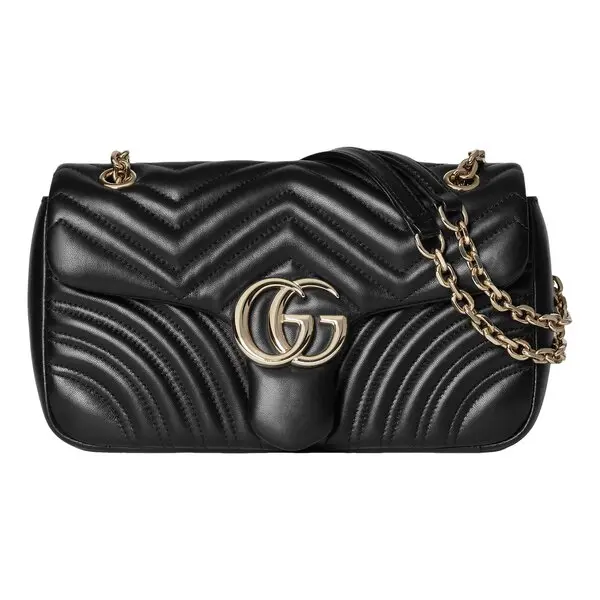 Gucci Gg Marmont Medium Shoulder Bag - Black