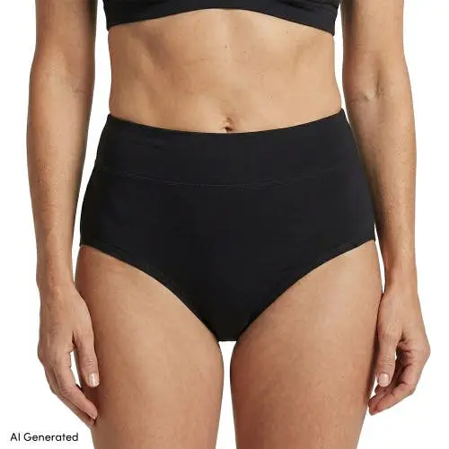 LANDS' END High Rise Full Coverage Brief Soft Essential Everyday 3 Pack Panties