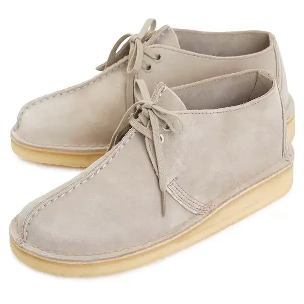 Clarks Desert Trek Suede Lace-up Casual Shoes - Sand