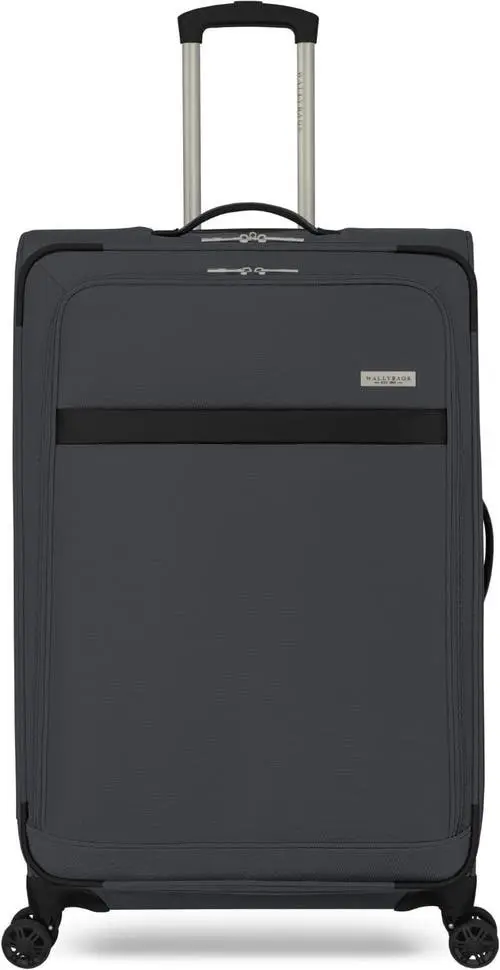 WALLYBAGS Stratford Softside 29" Large Checked Spinner Luggage - Graphite