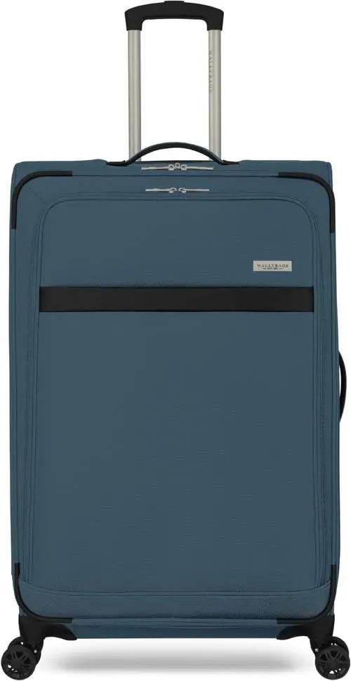 WALLYBAGS Stratford Softside 29" Large Checked Spinner Luggage - Teal