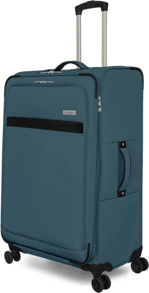 WALLYBAGS Stratford Softside Checked Spinner Luggage - Teal