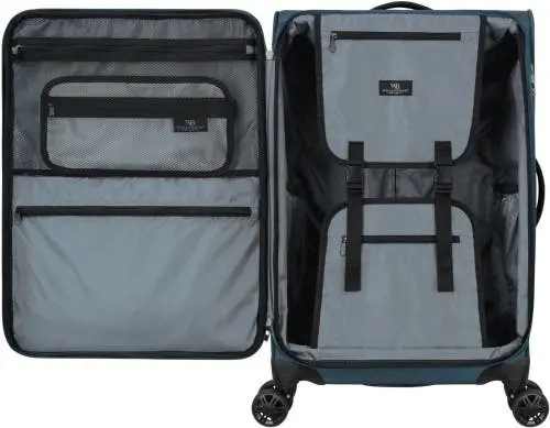 WALLYBAGS Stratford Softside Checked Spinner Luggage - Teal