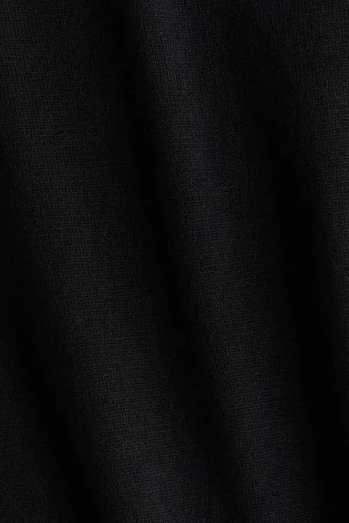 H&m Cap-sleeved Fine-knit Top - Black
