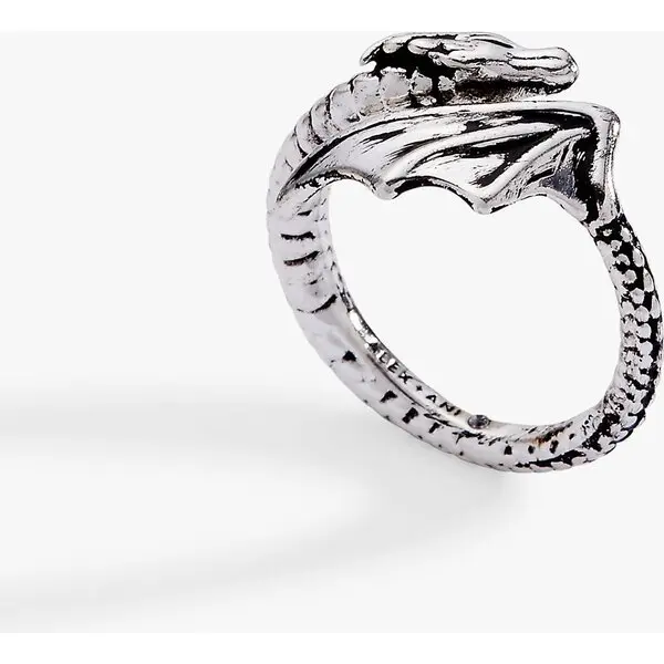 ALEX AND ANI House Of The Dragon Syrax Bypass Ring - Silver