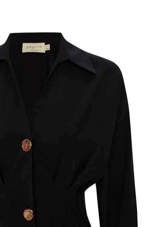 EXQUISE Alba Midi Shirt Dress