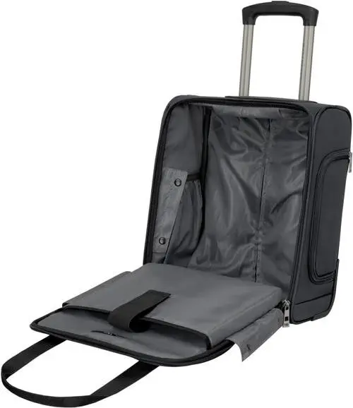 WALLYBAGS Stratford Softside 16" Underseat Carry On Luggage - Graphite