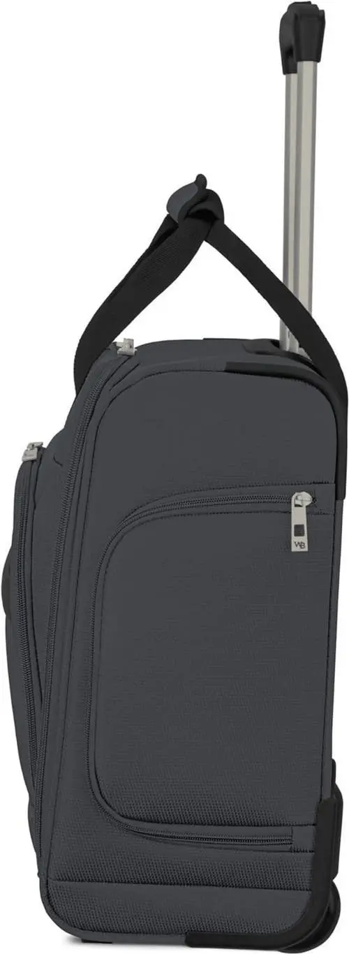 WALLYBAGS Stratford Softside 16" Underseat Carry On Luggage - Graphite