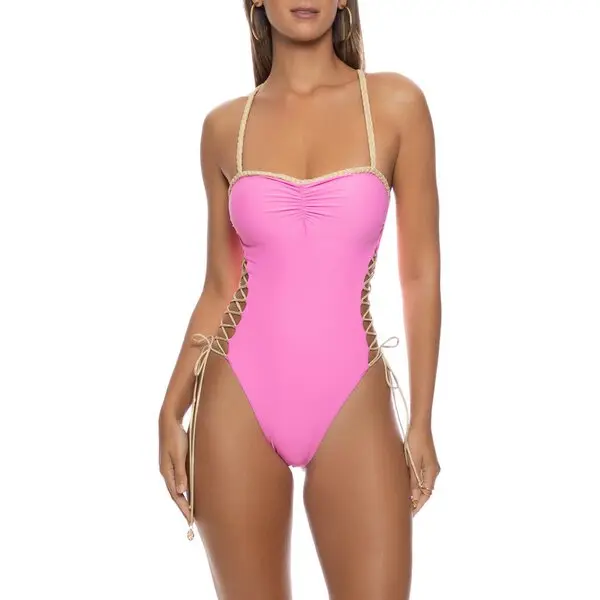Luli Fama Sail On Braided One Piece - Pink