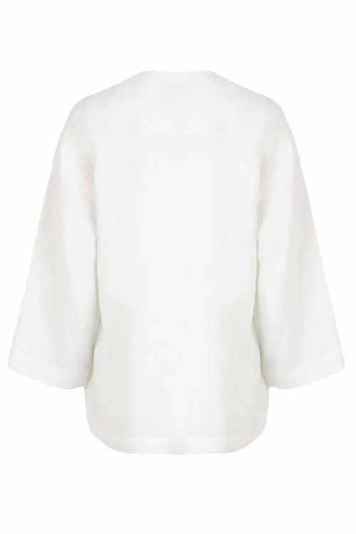 EXQUISE Elisa Belted Embroidered Jacket
