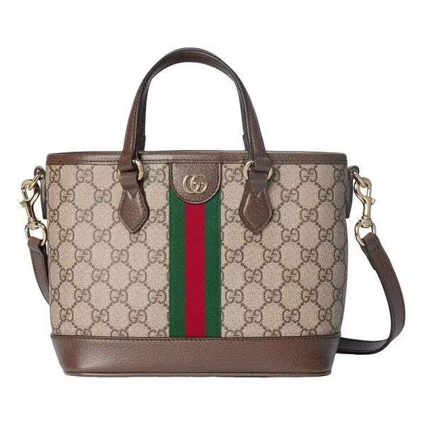 Gucci Ophidia Small Tote Bag - Beige/dark Brown