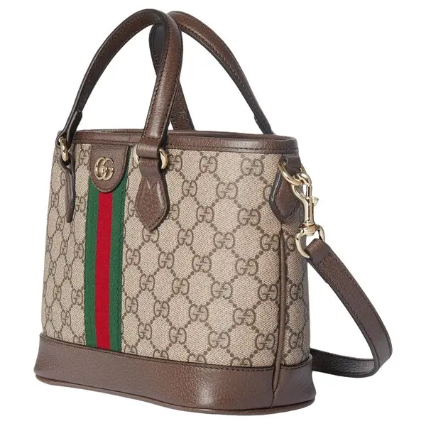 Gucci Ophidia Small Tote Bag - Beige/dark Brown