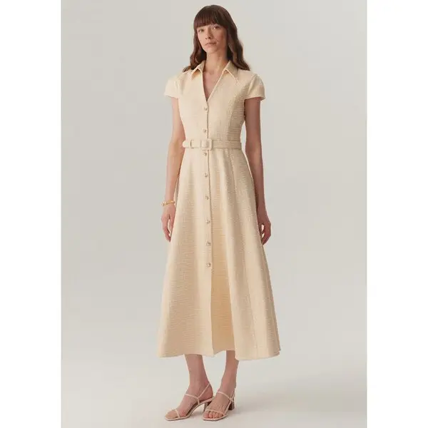 EXQUISE Savannah Midi Shirt Dress
