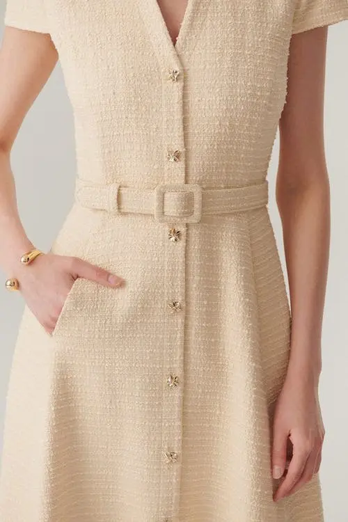 EXQUISE Savannah Midi Shirt Dress