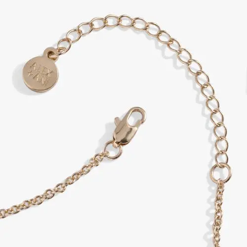 ALEX AND ANI Sunflower & Bee Pendant Necklace