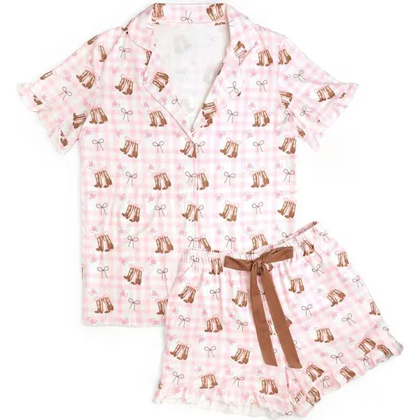SWEET WINK Cowgirl Western Lounge Set - Soft Pink